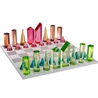 China 30x 30cm Acrylic Chess Board Set Modern Tabletop Lucite Chess Set For Adults And Kids for sale
