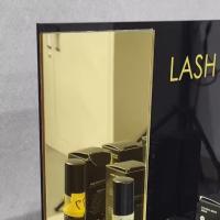 China Custom Mirror / Graphics Acrylic Cosmetic Display  Acrylic Counter-top Makeup Display for Branding and Marketing for sale