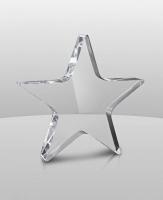 China Star Shape Corporate Acrylic Award , Custom Engraving Acrylic Plaque With Stand for sale