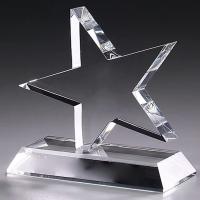 China OEM Transparent Clear Freestanding Acrylic Plaque For Anniversary Souvenirs Gifts for sale