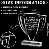 China Highly Durable PMMA Award Cast Plexiglass Plaques 11x13.5cm Custom Engraving for sale
