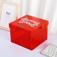China Factory Customized Color Acrylic Storage Box With Lid For Food Rose Candy Display for sale