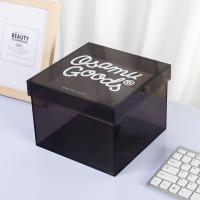 China Factory Customized Color Acrylic Storage Box With Lid For Food Rose Candy Display for sale