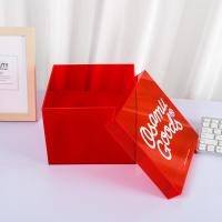 China Factory Customized Color Acrylic Storage Box With Lid For Food Rose Candy Display for sale