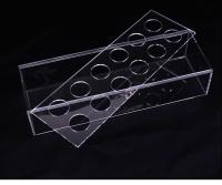 China OEM ODM Tabletop Clear Acrylic Rectangle Vase , Wedding Acrylic Flower Display Box for sale