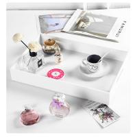 China OEM ODM Clear Acrylic Serving Tray With Handles Stacking Design Customized for sale