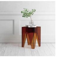 China OEM ODM Square Acrylic Side Table Lucite End Table For Living Room Bedroom for sale