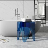 China OEM ODM Square Acrylic Side Table Lucite End Table For Living Room Bedroom for sale