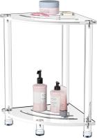 China Bespoke Detachable Clear Acrylic Corner Table Lucite Shower Stool for Bathroom for sale