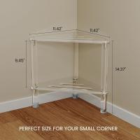 China Bespoke Detachable Clear Acrylic Corner Table Lucite Shower Stool for Bathroom for sale