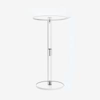 China Easy Assembly Custom Acrylic Furniture Clear Side Table Coffee Table For Small Space for sale