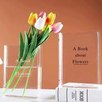 China OEM Unique Modern Acrylic Vase For Flowers , 5mm Thick Acrylic Floral Stands for sale
