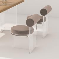 China Space Saving Custom Acrylic Furniture Acrylic Makeup Chair Lucite Dining Chairs for sale