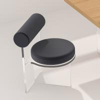China Space Saving Custom Acrylic Furniture Acrylic Makeup Chair Lucite Dining Chairs for sale