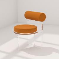China Space Saving Custom Acrylic Furniture Acrylic Makeup Chair Lucite Dining Chairs for sale