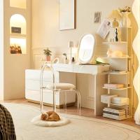 China Modern Custom Acrylic Furniture acrylic dressing table chair 43X45X73cm For Bedroom for sale