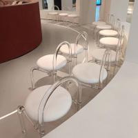 China Modern Custom Acrylic Furniture acrylic dressing table chair 43X45X73cm For Bedroom for sale