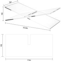 China Stylish Design Assembled Acrylic Book Stand , Lucite Book Holder Custom Color for sale