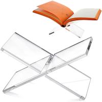 China Stylish Design Assembled Acrylic Book Stand , Lucite Book Holder Custom Color for sale