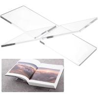 China Stylish Design Assembled Acrylic Book Stand , Lucite Book Holder Custom Color for sale