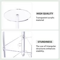 China Easy Assemble Lucite Acrylic Plant Stand , Acrylic Flower Display Stand Shelf for sale