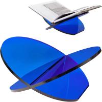 China Fashion Design X Shape Custom Acrylic Stand Assembled Acrylic Book Shelf for sale