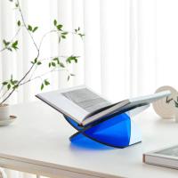 China Fashion Design X Shape Custom Acrylic Stand Assembled Acrylic Book Shelf for sale