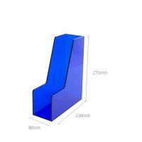 China Desktop Customized Color Acrylic Holder Acrylic Storage Organizer For Document File for sale