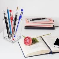 China Clear Versatile Acrylic Holder Acrylic Desk Organizer Pencil And Pen For Office School for sale