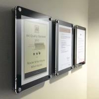China Decoration Floating Acrylic Photo Wall Frames 13'' X 16'' With Metal Standoffs for sale