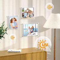 China Decoration Floating Acrylic Photo Wall Frames 13'' X 16'' With Metal Standoffs for sale