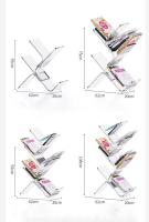 China Customized 4 Tier Tree Shape Acrylic Book Display Shelf Organizer For Home Decor for sale