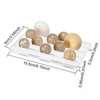 China Clear Coin Collection Cast Acrylic Holder Acrylic Coin Display Stand With Groove Cut for sale