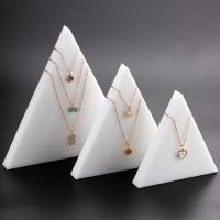China Modern Design Triangle Acrylic Necklace Display Stand Holder For Jewelry Shop for sale