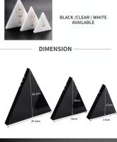 China Modern Design Triangle Acrylic Necklace Display Stand Holder For Jewelry Shop for sale