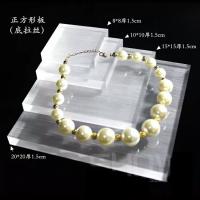 China Luxury Brushed Finishing Acrylic Jewelry Display Stand for Necklaces Earrings Bracelets for sale