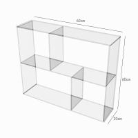 China Modern Wall Mounted Acrylic Display , Home Office Decor Acrylic Wall Display Shelf for sale