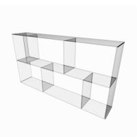 China Modern Wall Mounted Acrylic Display , Home Office Decor Acrylic Wall Display Shelf for sale