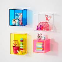 China Modern Wall Mounted Acrylic Display , Home Office Decor Acrylic Wall Display Shelf for sale