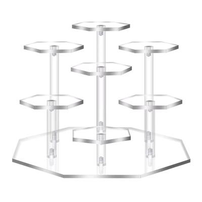 China Assembled Acrylic Display Stand For Action Figures Dolls Jewelry Perfume Organizer for sale
