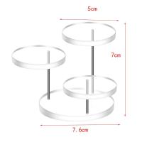 China Round Shape Acrylic Cake Display Rack PMMA Cake Display Stand For Pastry Shop for sale