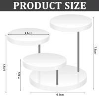 China Round Shape Acrylic Cake Display Rack PMMA Cake Display Stand For Pastry Shop for sale