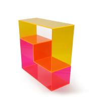 China Home Decor Acrylic Wall Mounted Shelf For Collection Plexiglass Window Display Stand for sale
