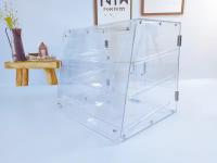 China Versatile Acrylic Display Shelf Acrylic Cake Display Box With Tray 54 X 44 X 42cm for sale