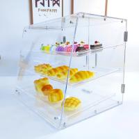 China Versatile Acrylic Display Shelf Acrylic Cake Display Box With Tray 54 X 44 X 42cm for sale