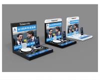China OEM Cast Acrylic Display Rack , Acrylic Counter Display Stand With Graphics for sale