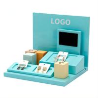 China Acrylic Jewelry Display Set Necklace Earring Ring Pendant Bracelet Display Stand Holder for sale
