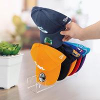 China Easy Installation Acrylic Rack Shelves For Baseball , Caps Hat Holder Organizer for sale