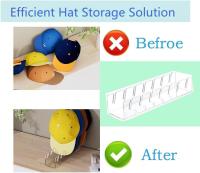China Easy Installation Acrylic Rack Shelves For Baseball , Caps Hat Holder Organizer for sale
