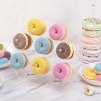 China Lovely Oval Shape Acrylic Holder POS Acrylic Donut Stand For Dessert Cake for sale